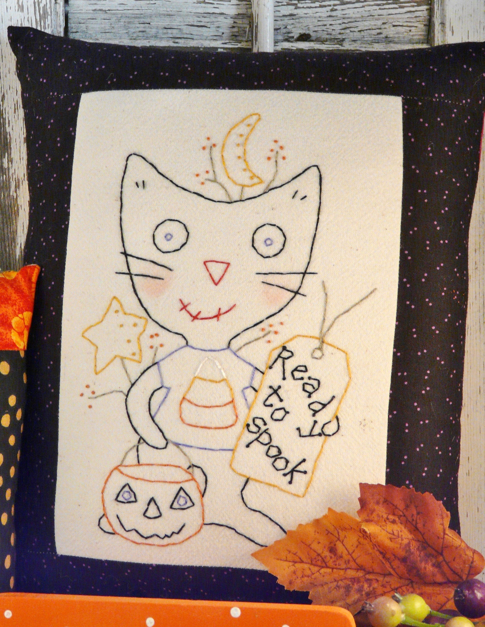 Spooktacular Stitcheries PATTERN PDF Halloween Primitive - Etsy