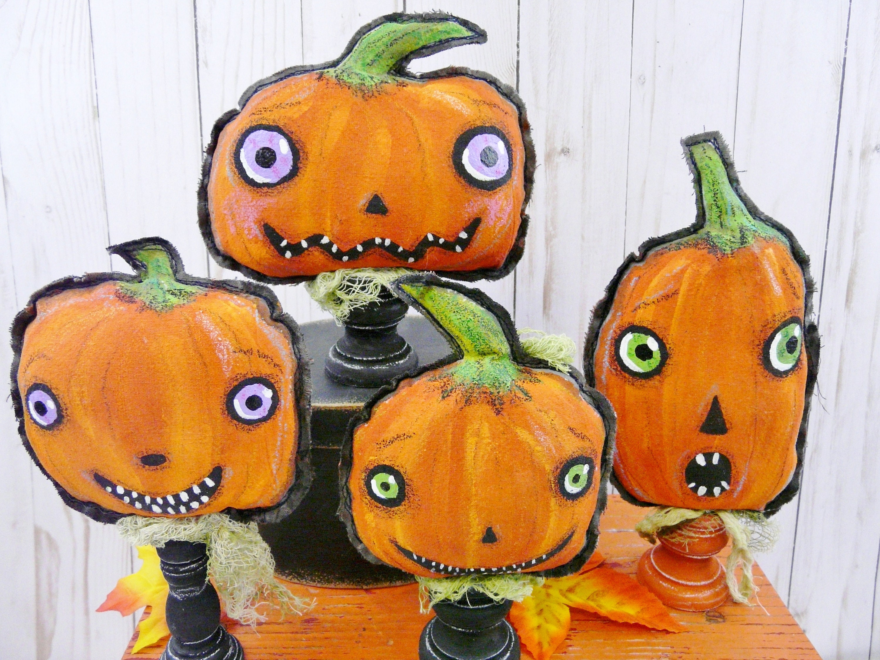 Halloween Haunted Pumpkin Patch Pattern - PDF Video Painting ...