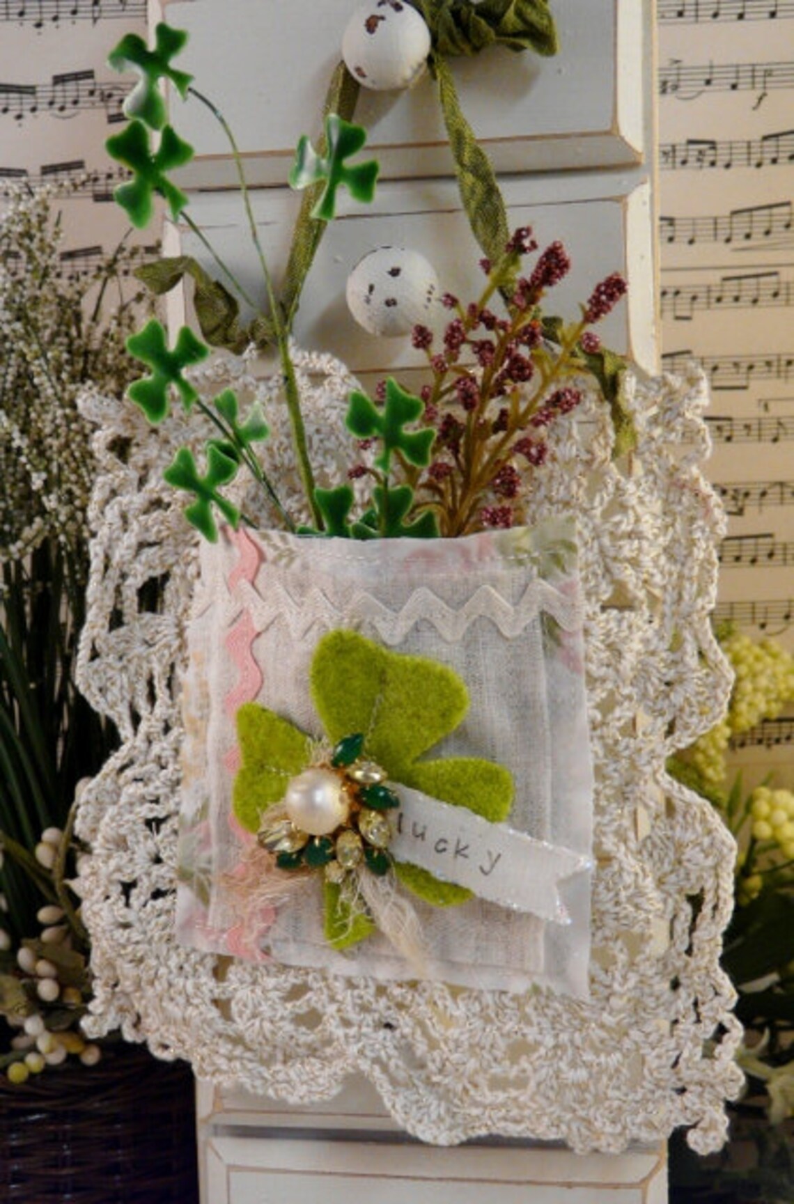 Shamrock clover pocket PDF pattern St. Patrick's day | Etsy