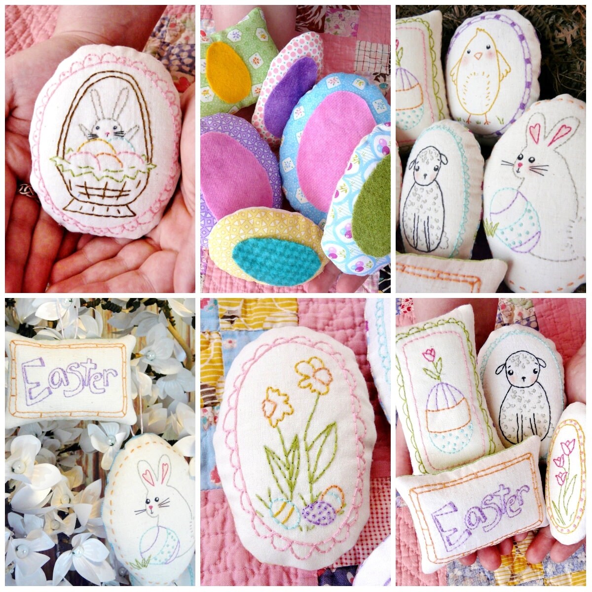 Welcome Spring Ornaments Embroidery Pattern 8 Designs PDF | Etsy