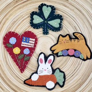 Spring Summer Cat Wool Pins Pattern PDF - Etsy