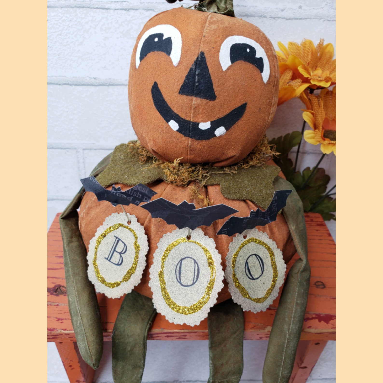 Boo Pumpkin Man Doll Halloween Pattern PDF - Etsy