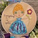Everyday is a Gift Girl Stitchery Pattern Pdf Hoop Art - Fabric Vintage ...
