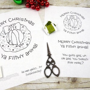 Home Alone Christmas Embroidery Pattern - PDF 4 Designs Hand Stitchery ...