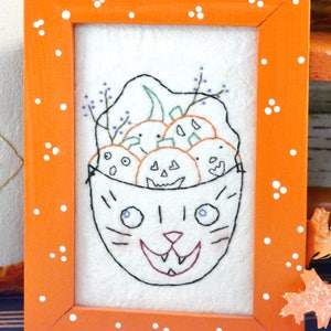 Spooktacular Stitcheries PATTERN PDF Halloween Primitive Pillow Pumpkin ...