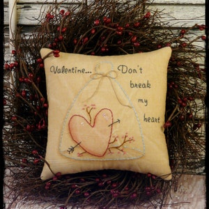 Valentine Don't Break My Heart Embroidery PDF Pattern - Etsy