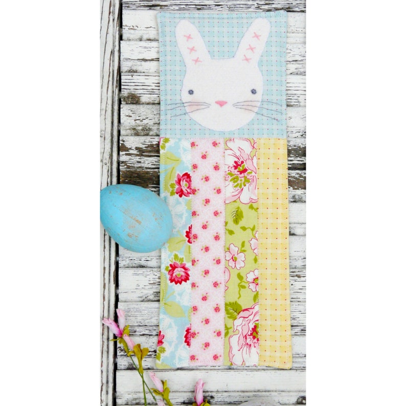 Prim Easter Mini Quilt Pattern PDF - 3 Designs Wool Primitive Folk Art ...