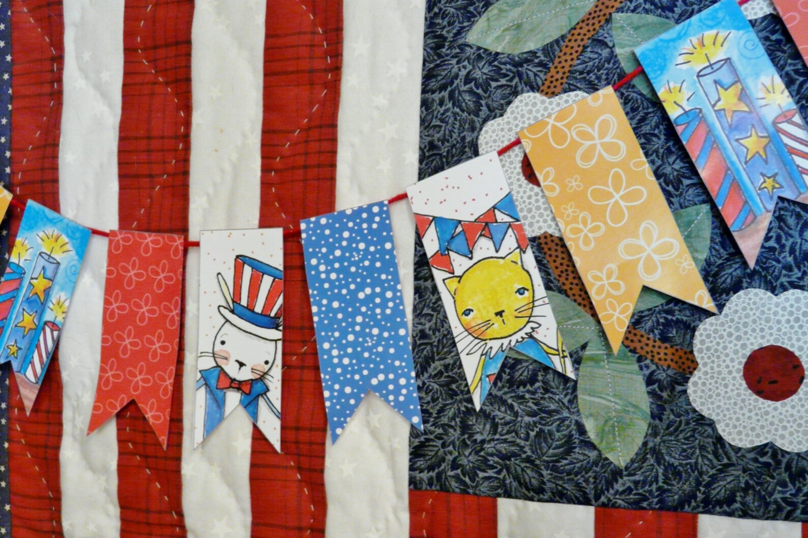 Patriotic American Banner PDF Printable Digital College Sheet - Etsy