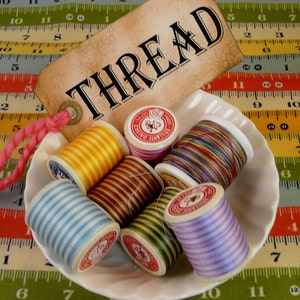 12 Sewing Room Studio Supplies Tags - Label Uprint Thread Digital Sheet ...