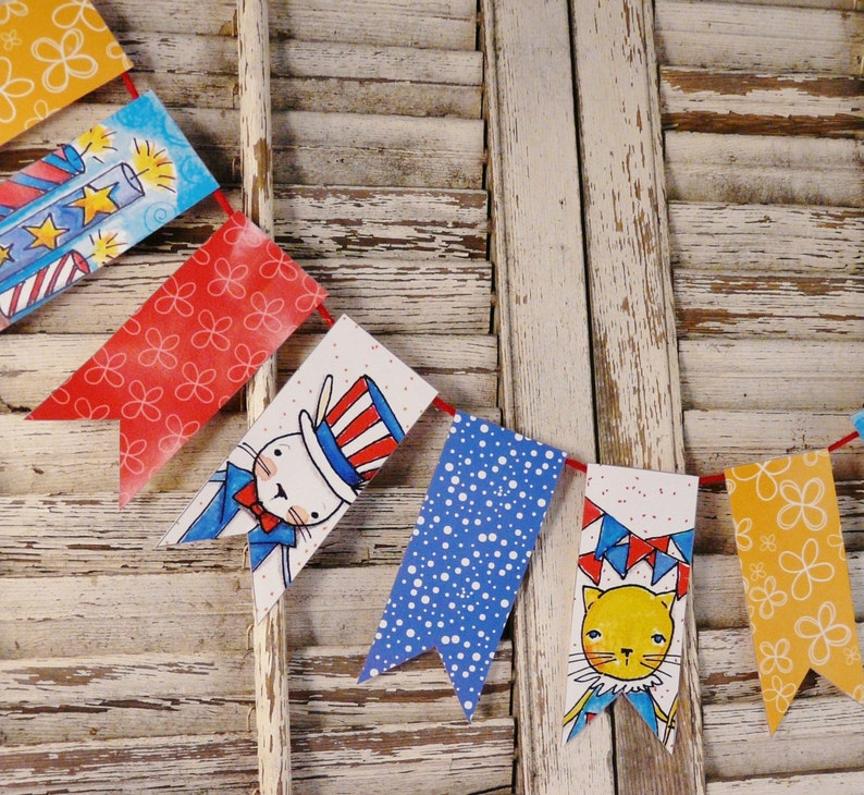 Patriotic American Banner PDF Printable Digital College Sheet - Etsy