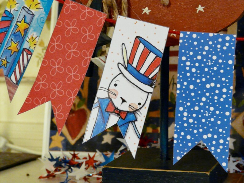 Patriotic American Banner PDF Printable Digital College Sheet - Etsy