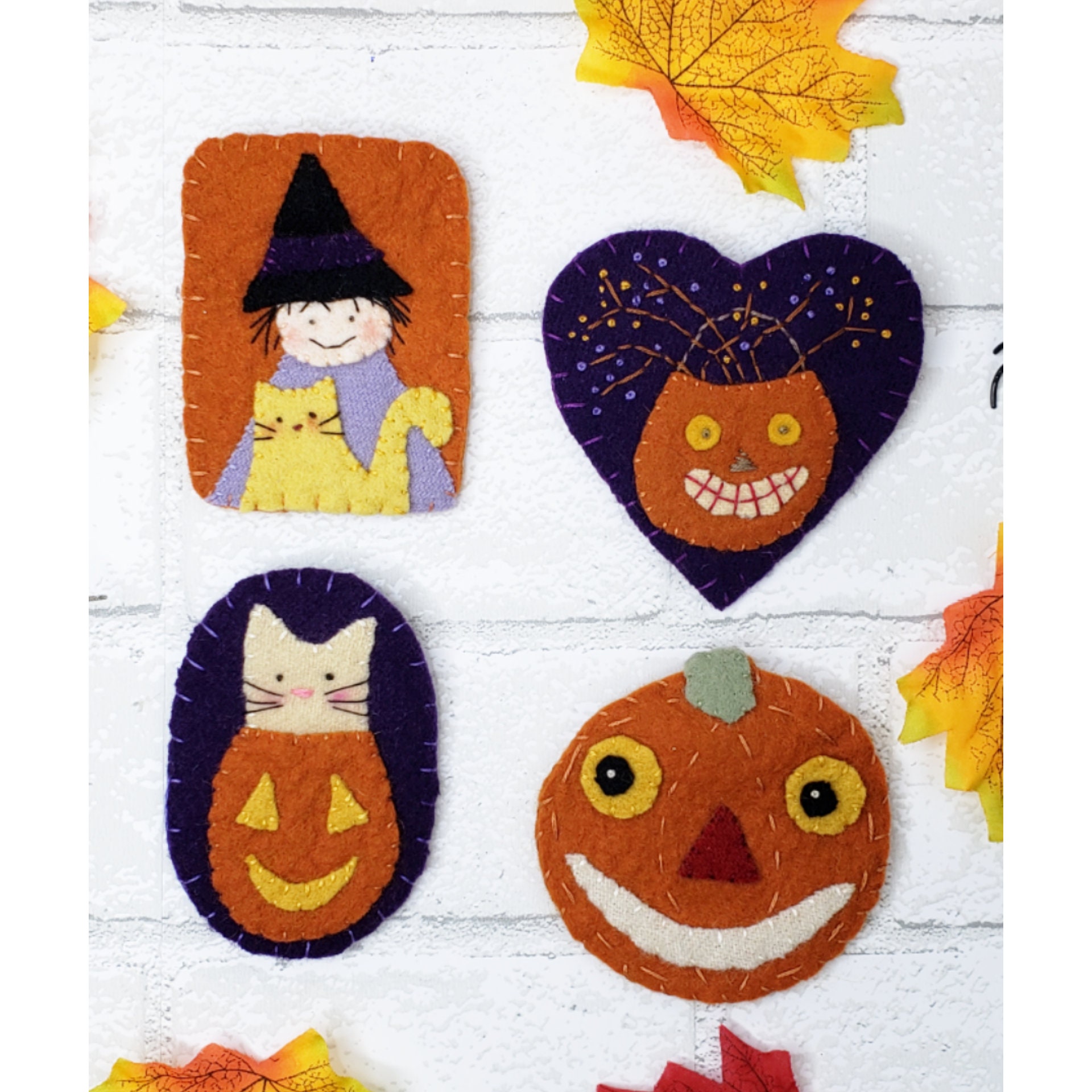 Spooky Halloween WOOL Pins PATTERN PDF - Etsy