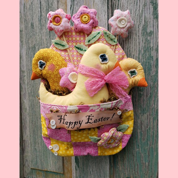 Happy Easter Chicks Egg PDF Pattern Banner Patchwork Quilt - Etsy