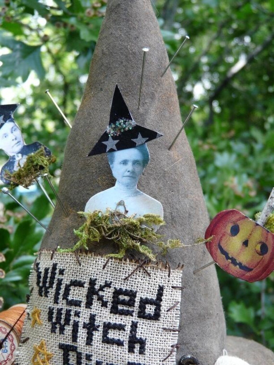 Wicked Witch Pinkeep Pattern PDF Primitive Halloween - Etsy