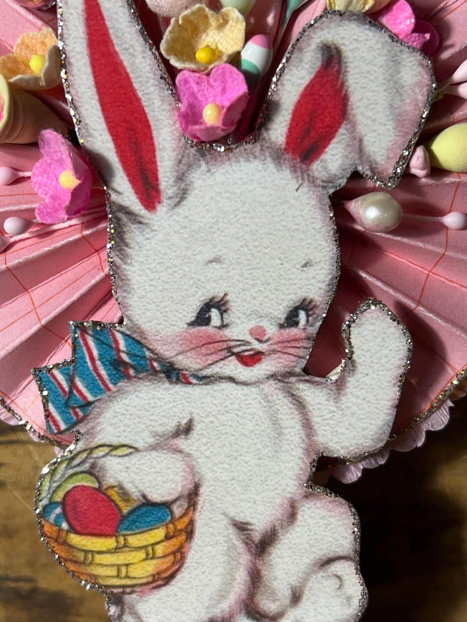 Vintage EASTER Decoration, Vintage Easter Rabbit, Easter Art, Handmade ...