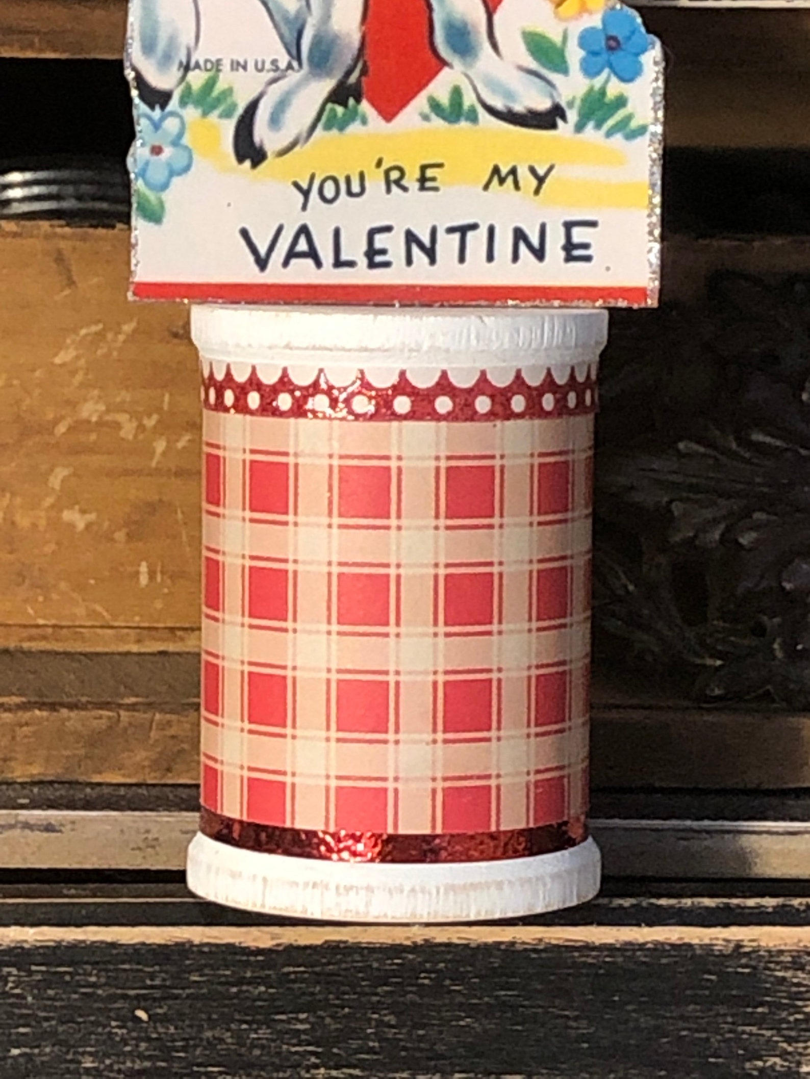 Valentine Spool Vintage Valentine's Anthropomorphic - Etsy