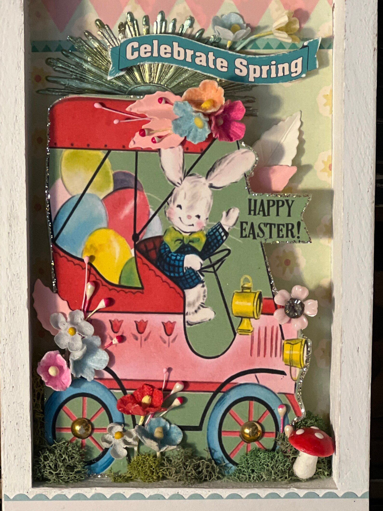 Easter Shadow Box Vintage EASTER Anthropomorphic RETRO | Etsy