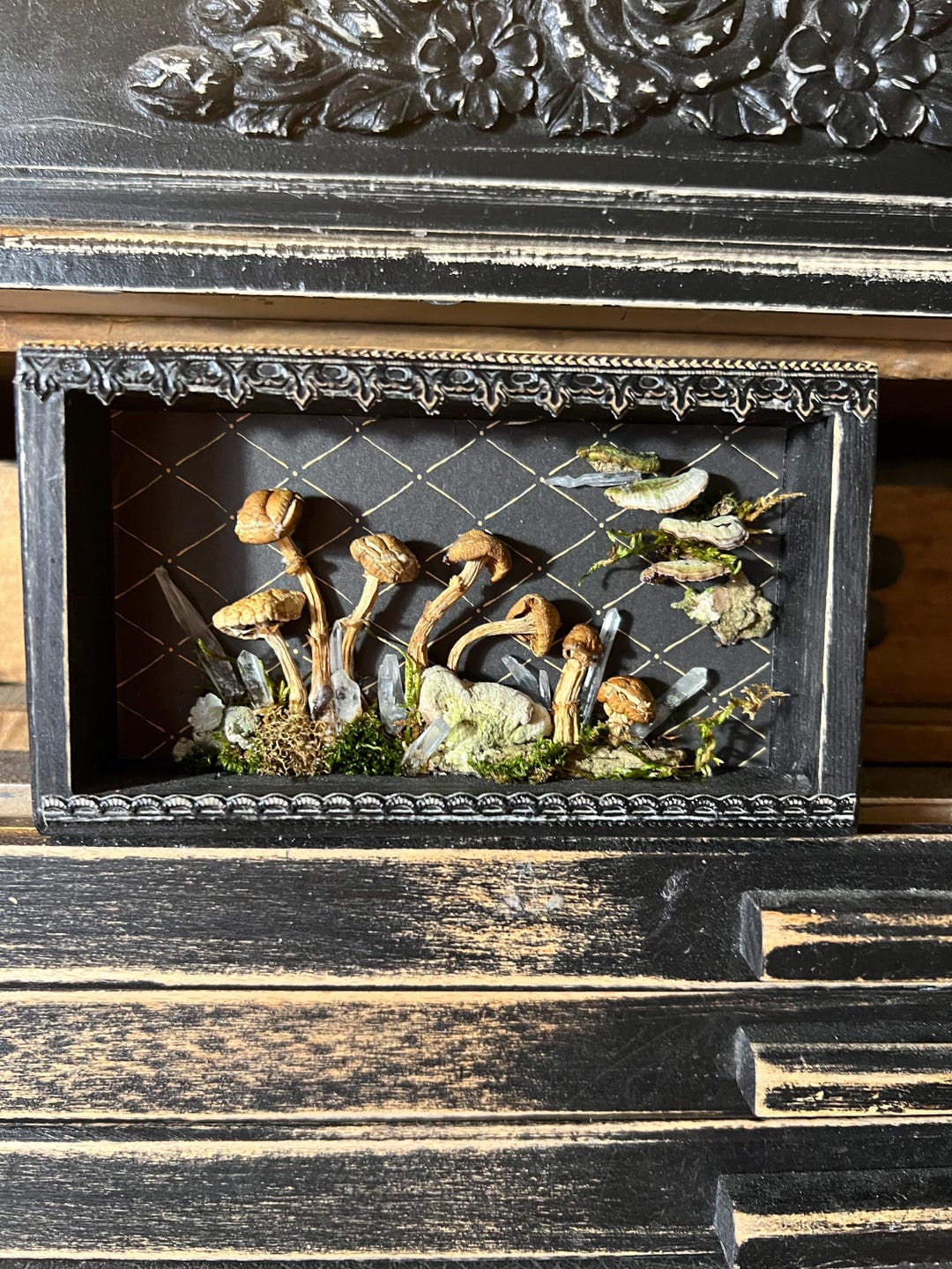 Vintage Decor, Halloween, Shadow Box Art, Dark, Moody, Gallery Wall ...