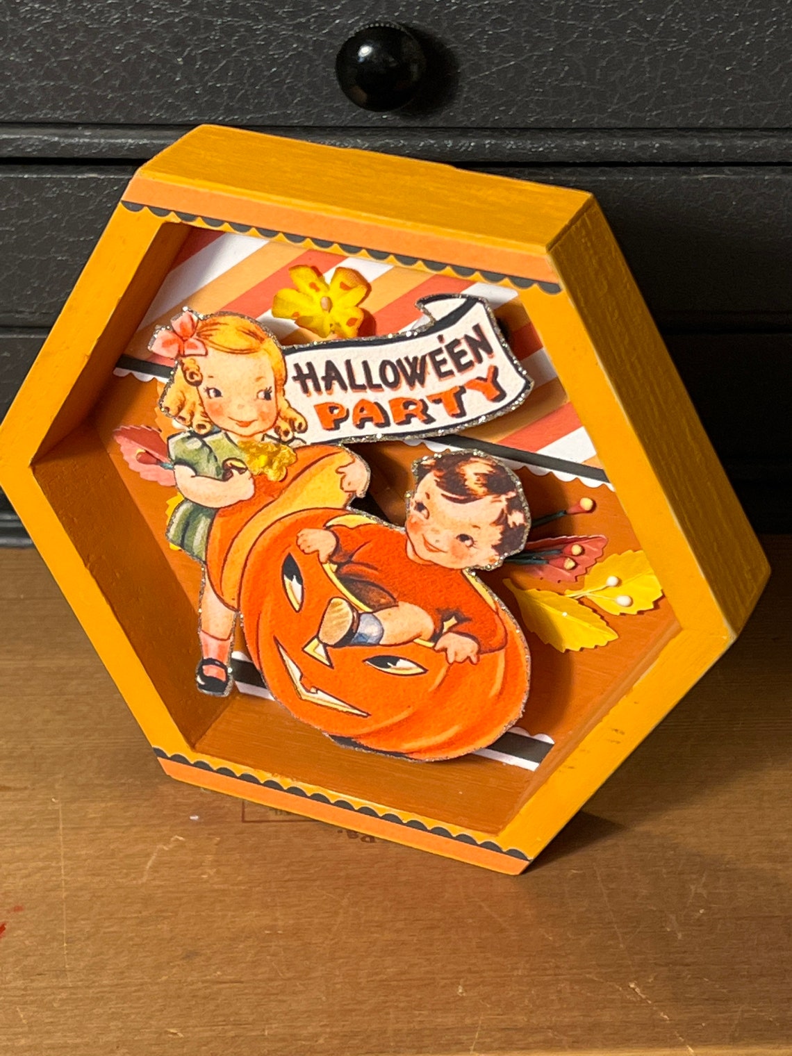 Vintage HALLOWEEN Shadow Box Vintage Decor RETRO Kitsch - Etsy