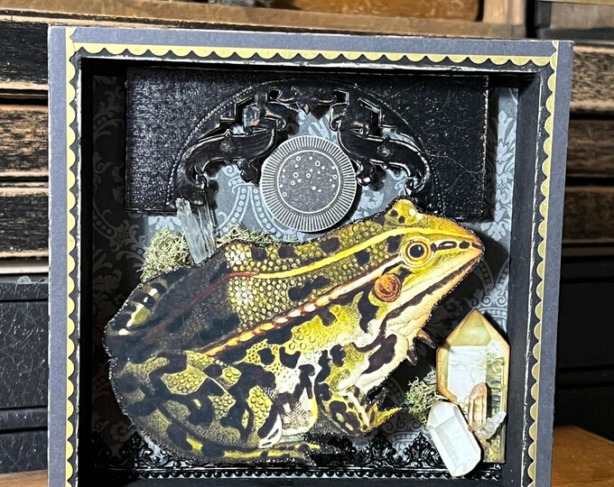 Vintage Decor, Halloween, Shadow Box Art, Dark, Moody, Gallery Wall ...
