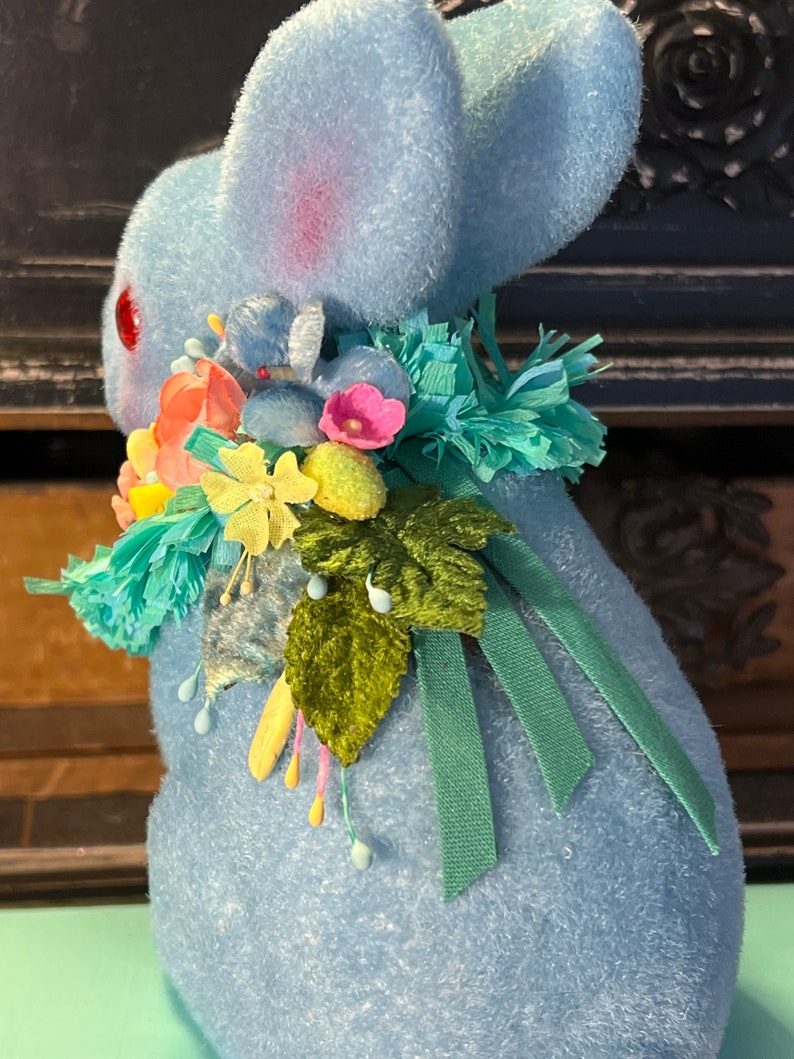 Vintage EASTER Handmade Retro Easter Vintage Flocked Easter - Etsy