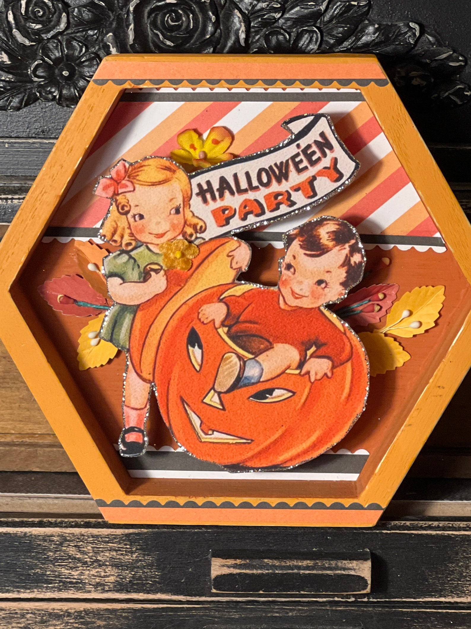 Vintage HALLOWEEN Shadow Box Vintage Decor RETRO Kitsch - Etsy