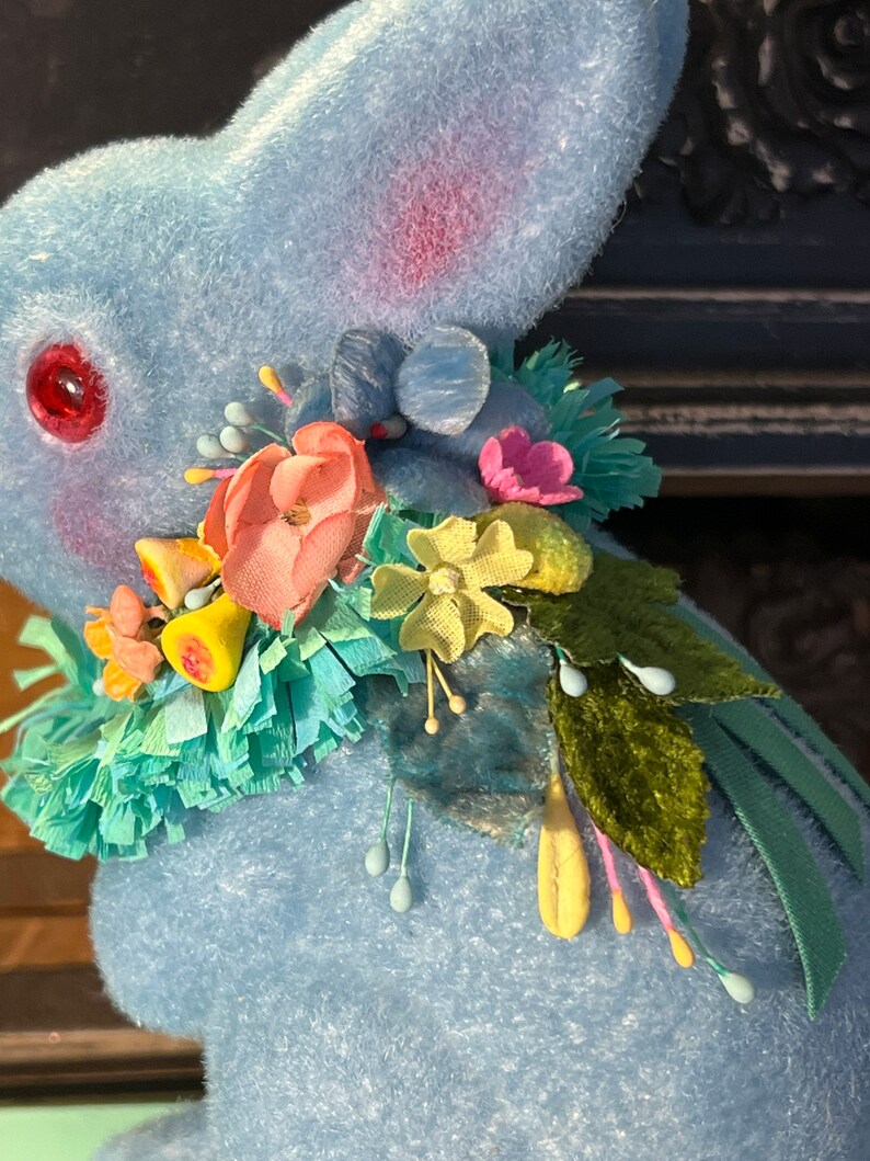 Vintage EASTER Handmade Retro Easter Vintage Flocked Easter - Etsy