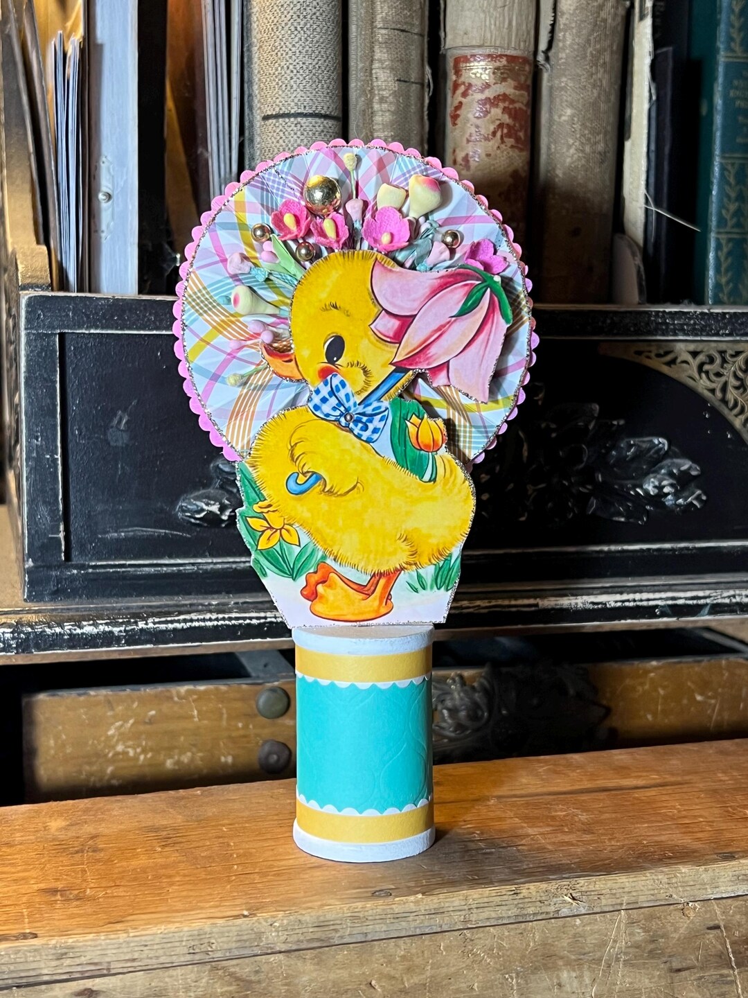 Vintage EASTER Decoration, Vintage Easter Rabbit, Easter Art, Handmade ...