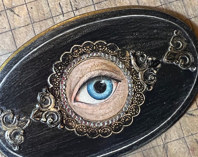 Vintage Vintage Lovers Eye Art, Handpainted Lovers Eye, Dark and Moody ...
