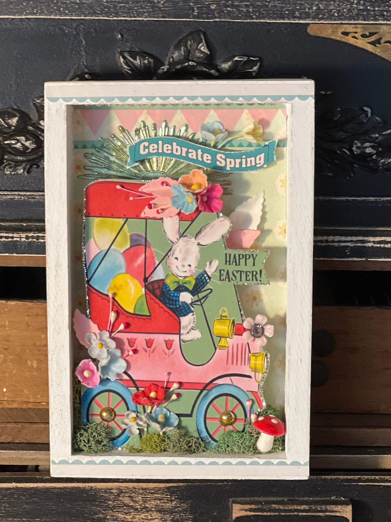 Easter Shadow Box Vintage EASTER Anthropomorphic RETRO | Etsy