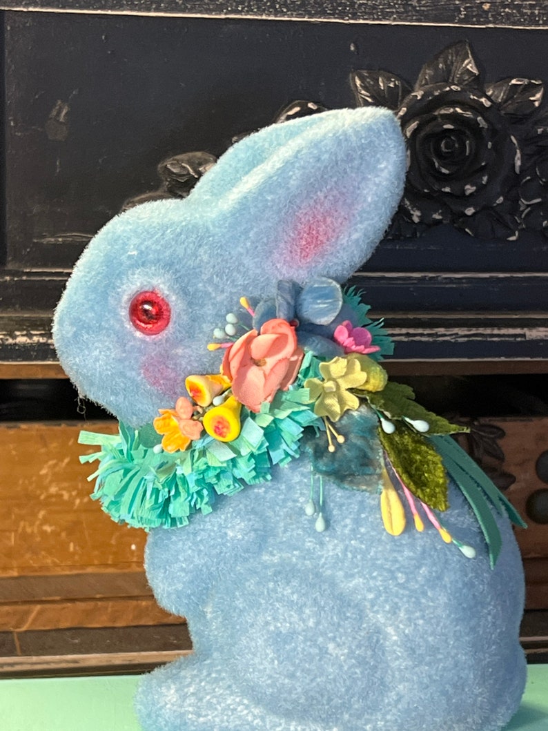 Vintage EASTER Handmade Retro Easter Vintage Flocked Easter - Etsy