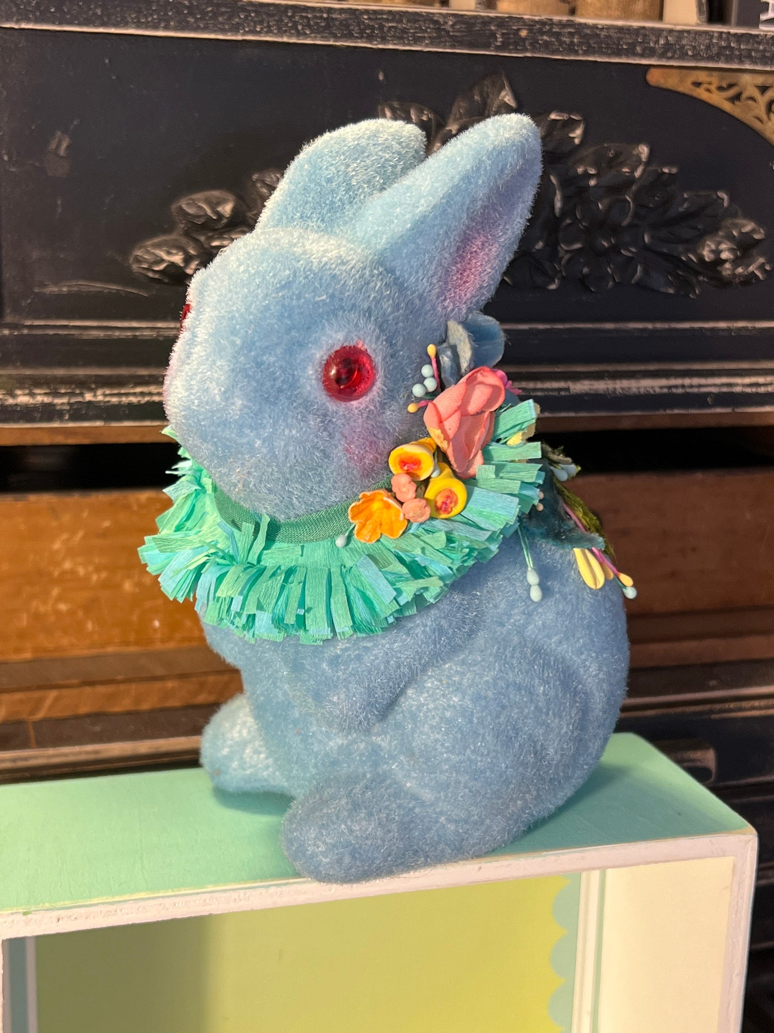 Vintage EASTER Handmade Retro Easter Vintage Flocked Easter - Etsy