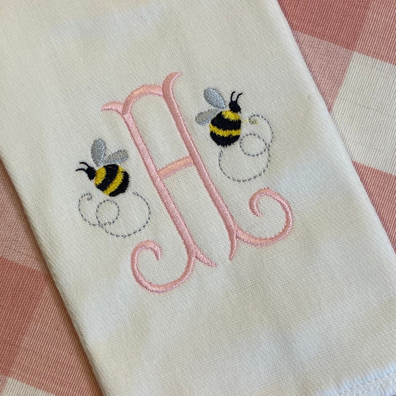Bee Monogram - Etsy