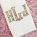 Applique Liberty Monogram Baby Burp Cloth or Bib - Etsy