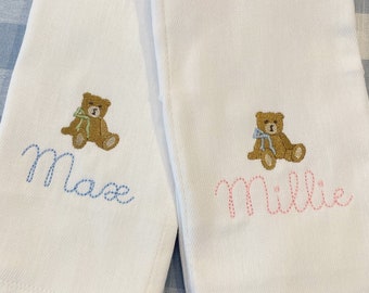 Monogram Teddy Bear - Etsy