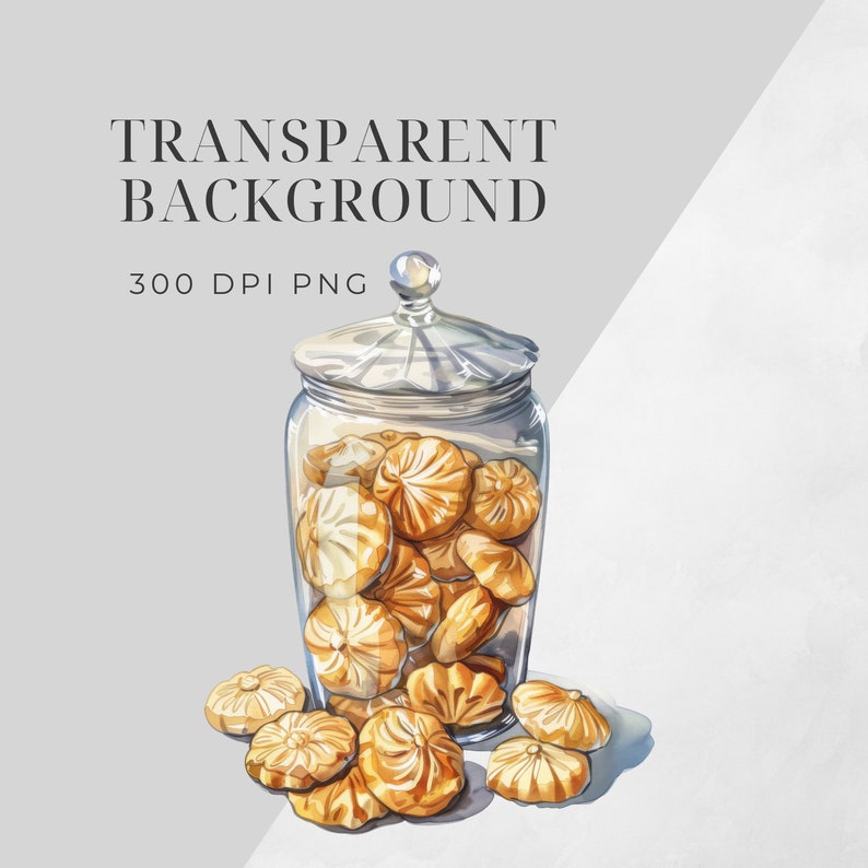 Cookie Jar Clipart, Cafe Menu, Butter Cookies Graphic, Biscuit ...