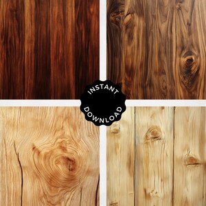 Digital Paper Wood Grain, Texture Backgrounds, Digital Paper Pack ...