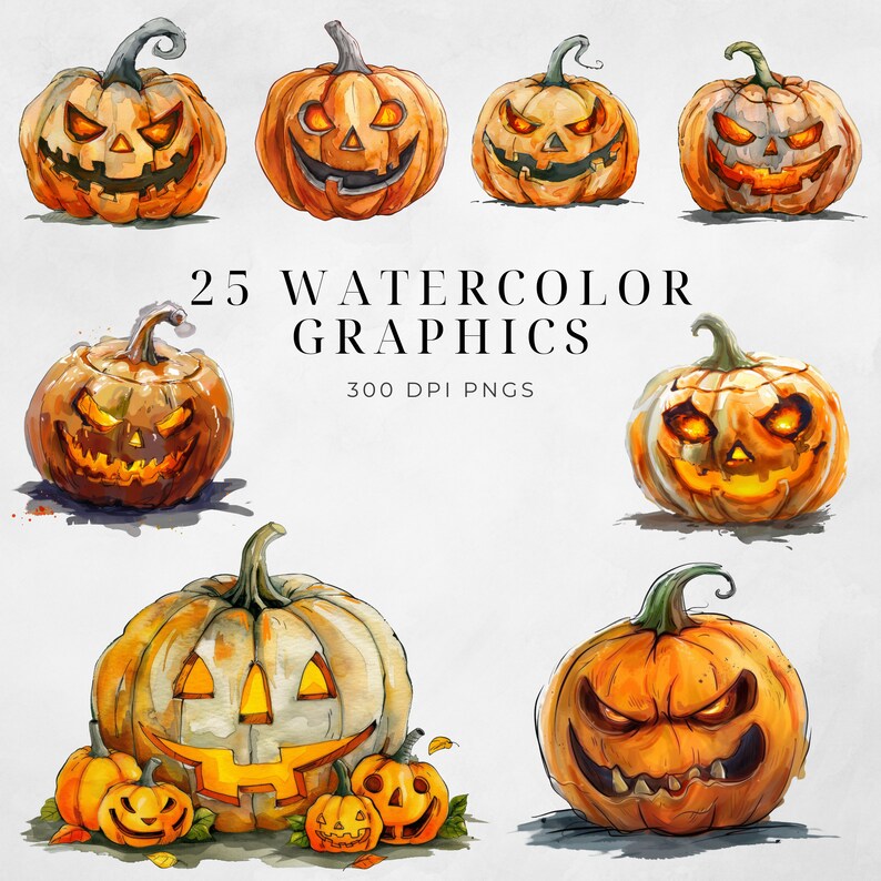 Halloween Jack-o-lantern Clipart, Creepy PNG Designs, Spooky Trick or ...