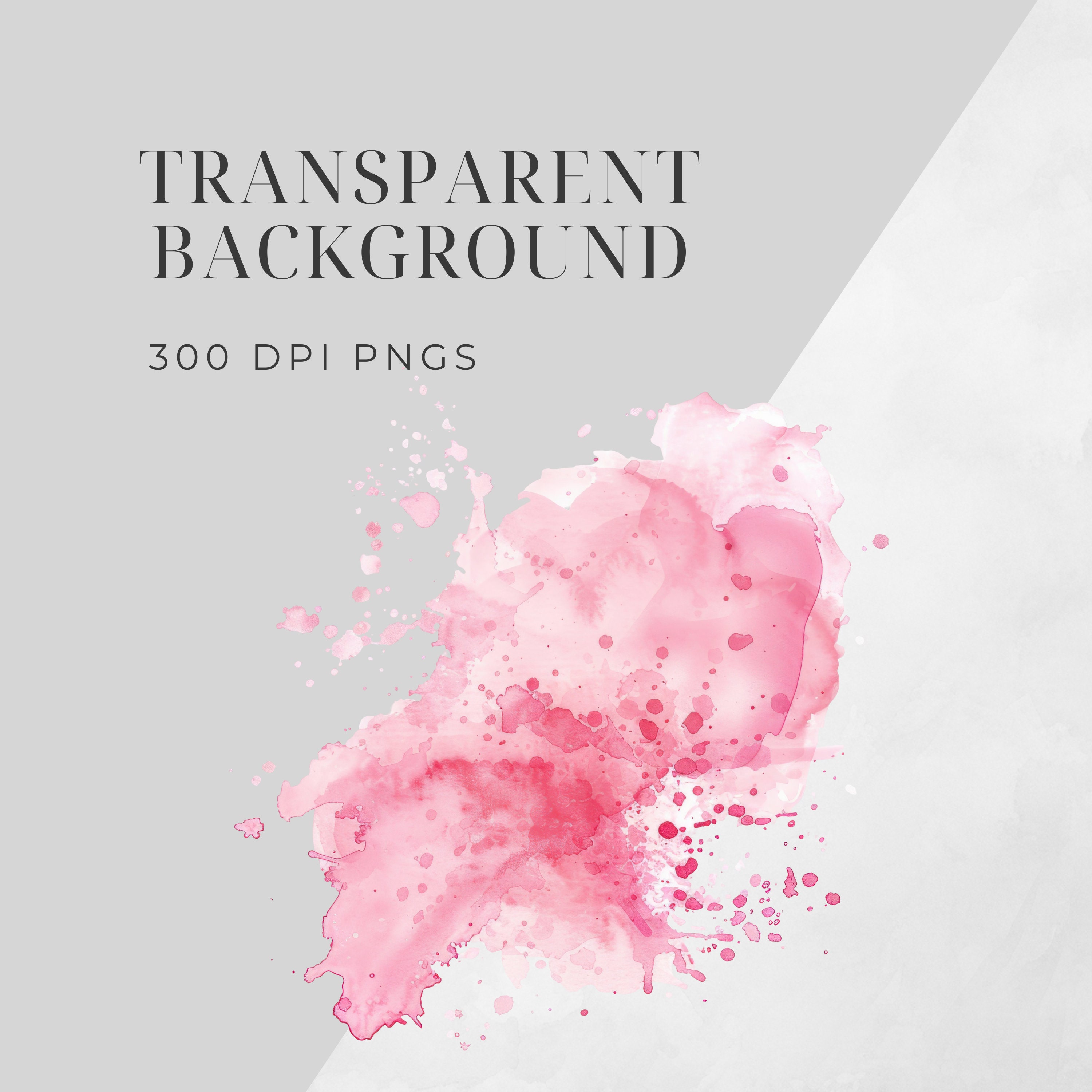 Pastel Watercolor Alcohol Ink Splash Clipart, Abstract Clip Art ...