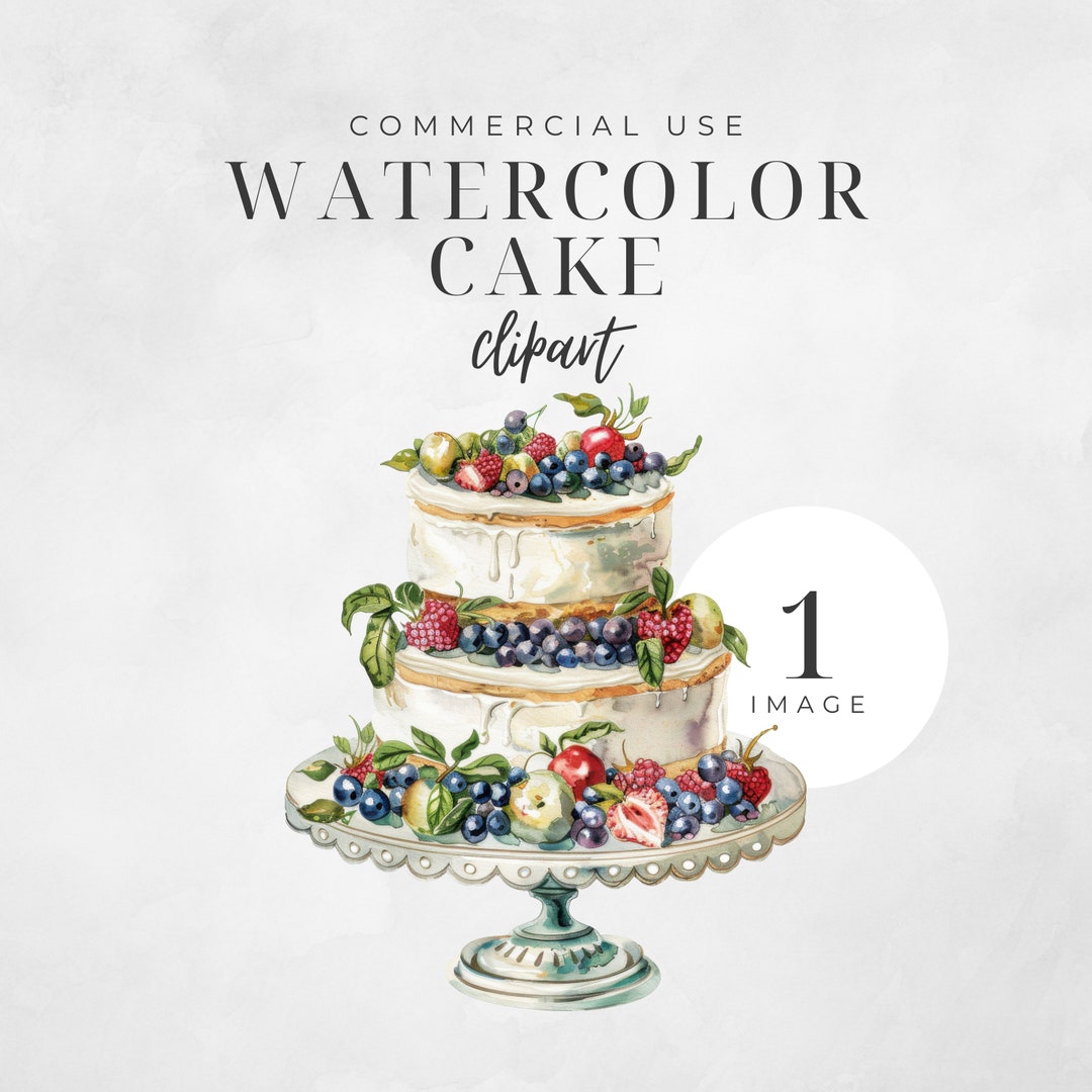 Cake Clipart, Bakery Gateau Illustrations, Cafe Clip Art Bundle ...