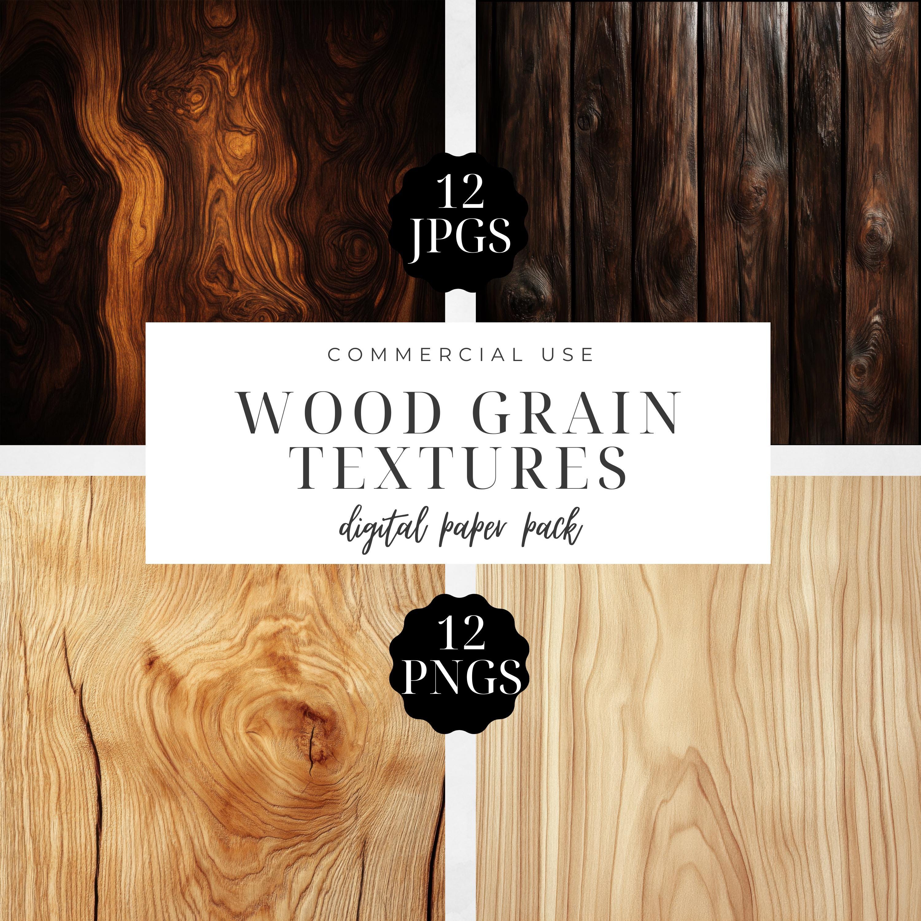 Digital Paper Wood Grain, Texture Backgrounds, Digital Paper Pack ...