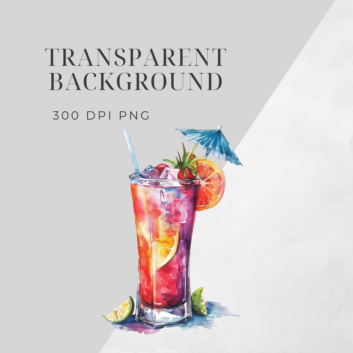 Frozen Cocktail Clipart, Summer Party Invitations, Cocktail Bar Recipe ...