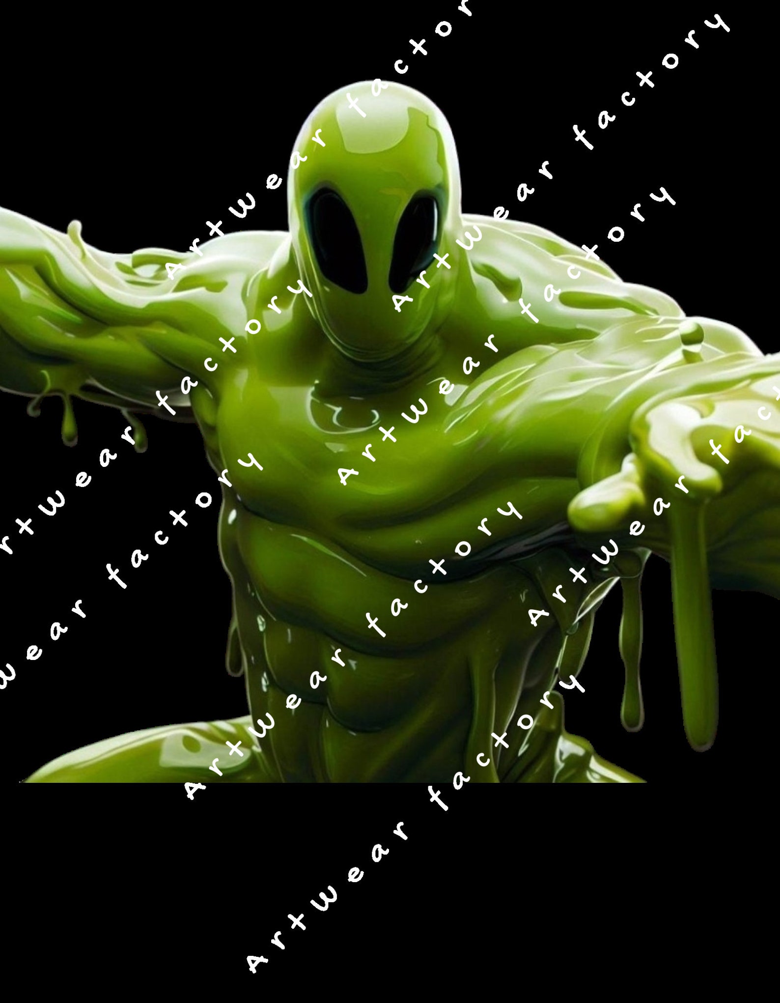 Slime Man, 4 Digital Transfers, Ready for DTF, Heat Press, or Iron On ...