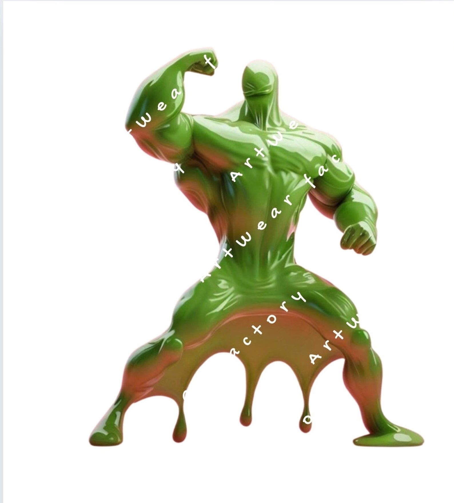 Slime Man, 4 Digital Transfers, Ready for DTF, Heat Press, or Iron On ...