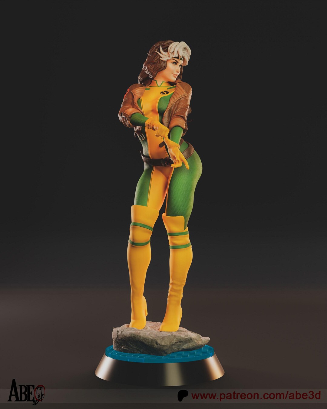 Rogue Fan Art Resin Figure Pro Painted 1/4 Scale - Made to Order (abe3d ...