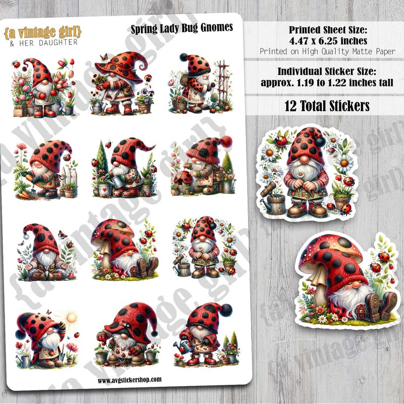 Ladybug Gnome - Etsy