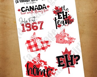 Team Canada Stickers - Etsy