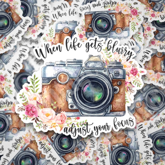 Camera-adjust Your Focus Die Cut Sticker Water-resistant & - Etsy