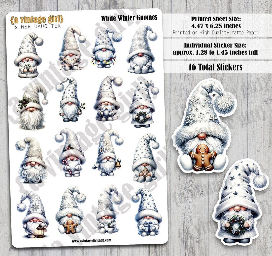 White Winter Gnomes | Gnomes, Christmas, White, Winter, Presents, Gifts ...