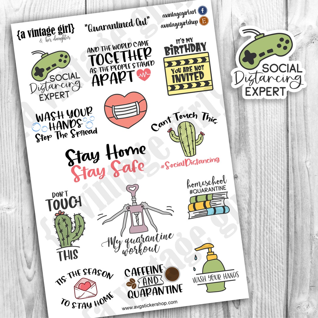 Quarantined Out // Covid Sticker, Quarantäne Sticker, Quarantäne, Covid ...